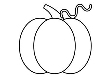 Pumpkin template | Coloring Page