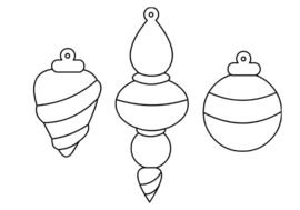 Christmas Ornaments for Kids | Coloring Page