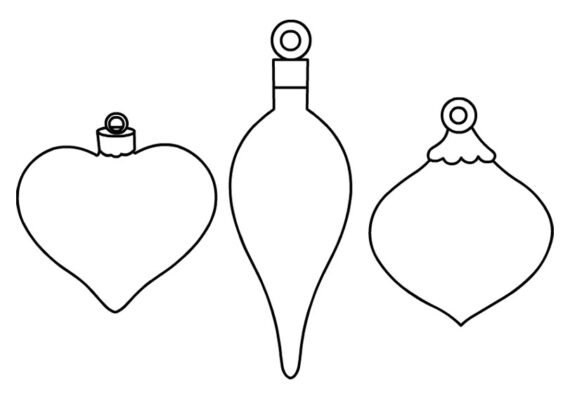 Holiday Ornaments | Coloring Page