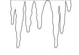 Free printable Icicles | Coloring Page