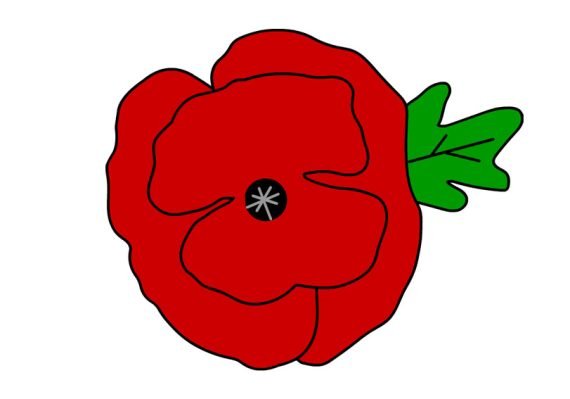 Poppy Remembrance Day | Coloring Page
