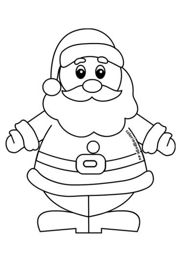 Santa Claus Outline | Coloring Page