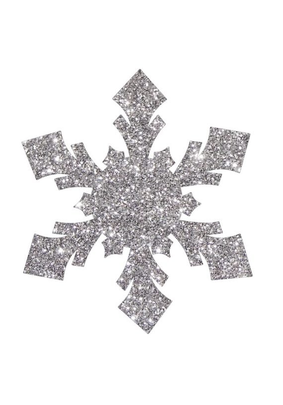 Silver glitter snowflake | Coloring Page