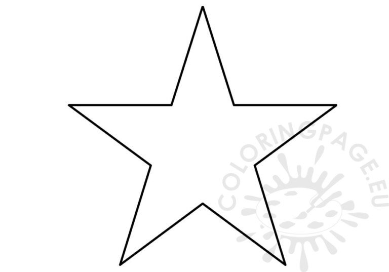 Star outline | Coloring Page