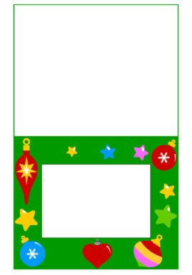 Christmas Photo Frame | Coloring Page