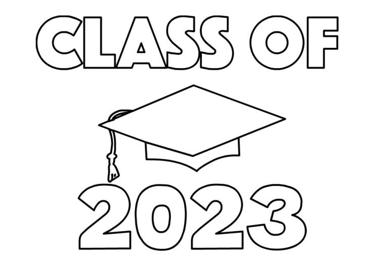 Graduation class of 2023 | Coloring Page