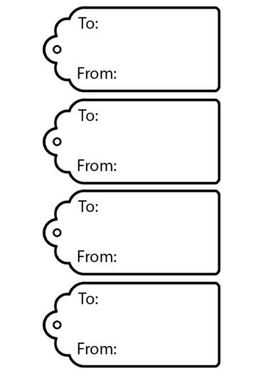 Free printable Christmas gift tags | Coloring Page