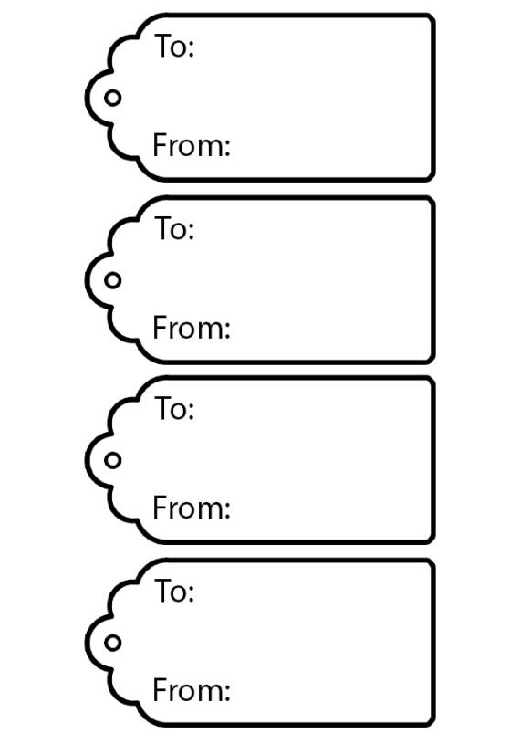 Free printable Christmas gift tags | Coloring Page