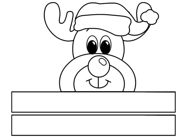 Reindeer Crown | Coloring Page