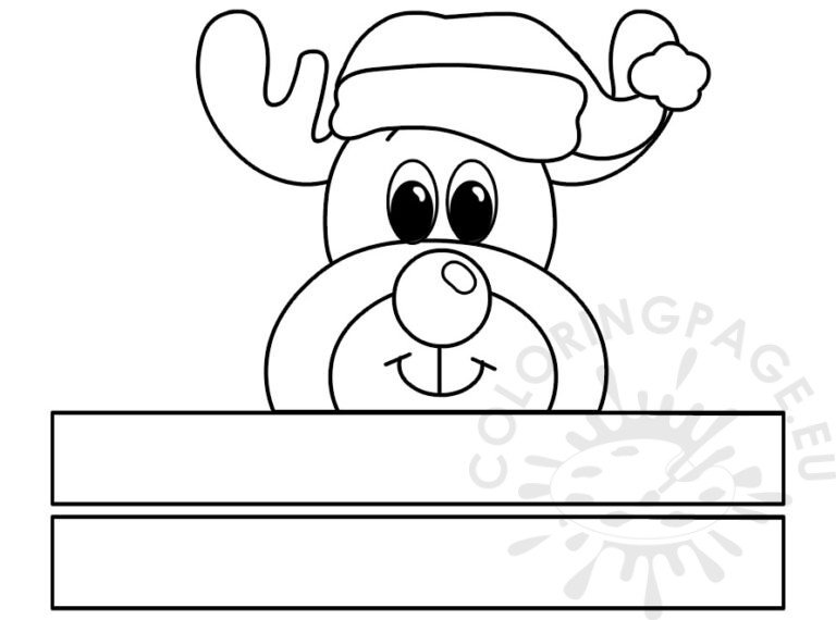 Reindeer Crown | Coloring Page