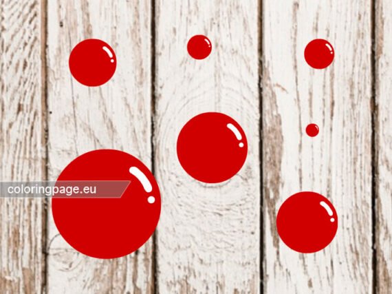 Paper reindeer nose | Coloring Page