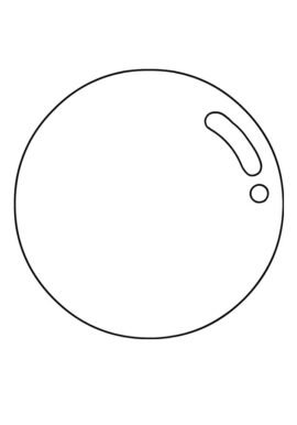 Reindeer nose template | Coloring Page