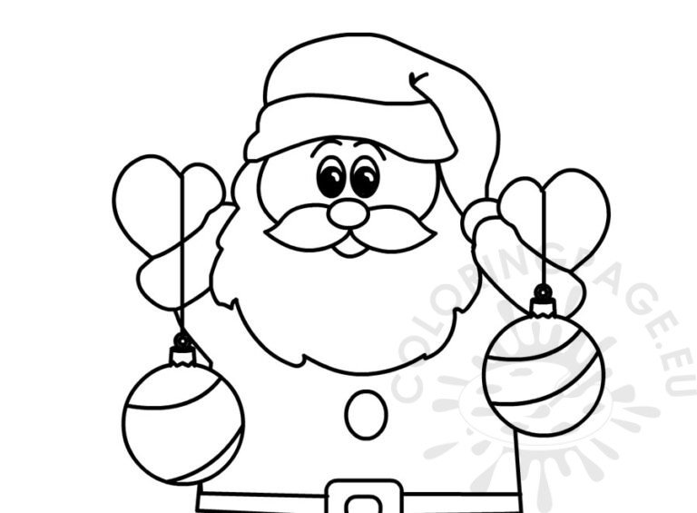 Santa outline | Coloring Page