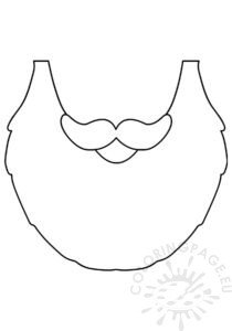 Santa Claus beard | Coloring Page