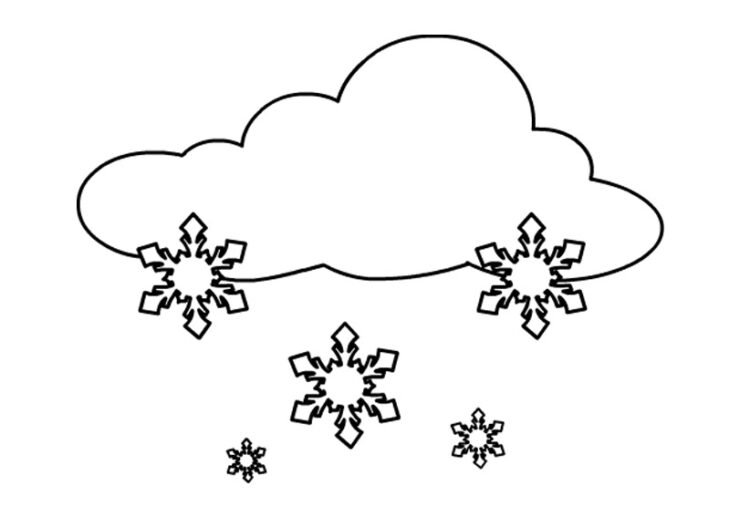Snow Cloud | Coloring Page