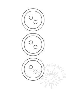 Snowman Buttons | Coloring Page