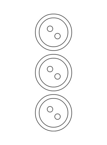 Snowman Buttons | Coloring Page