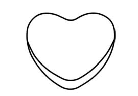 Candy Heart | Coloring Page