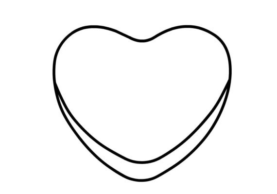 Candy Heart | Coloring Page