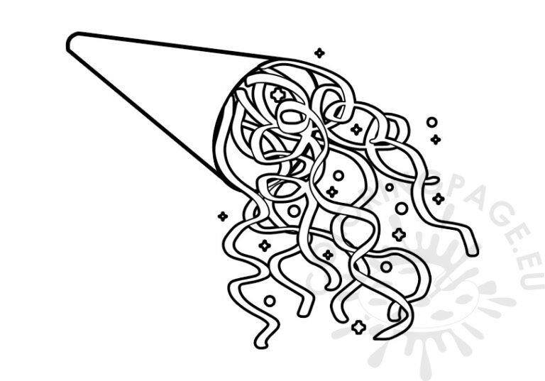 Confetti | Coloring Page