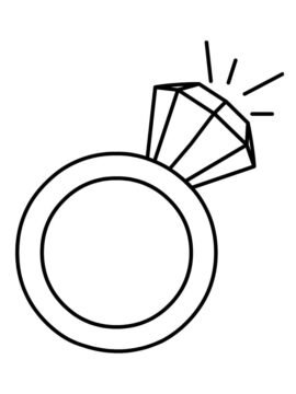 Diamond Ring | Coloring Page