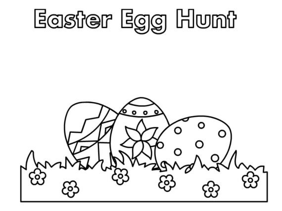 Easter Egg Hunt | Coloring Page