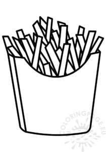 French Fries | Coloring Page