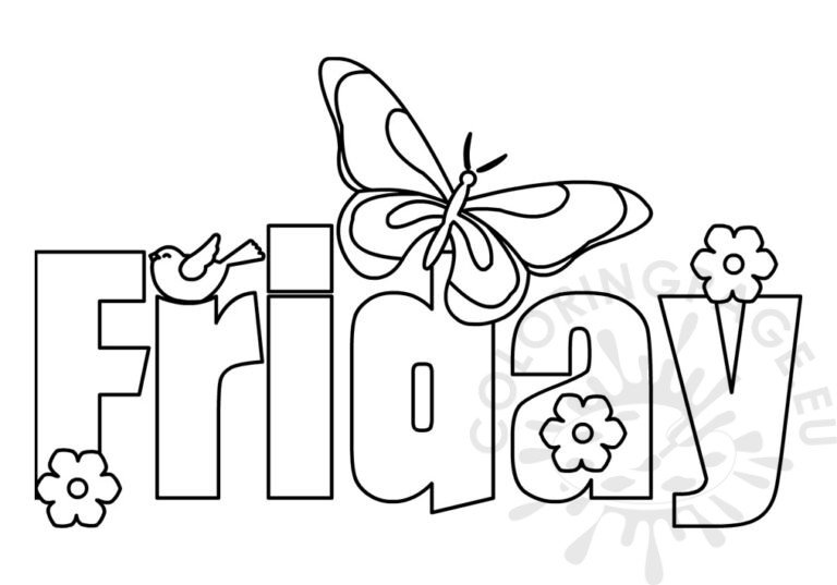 Friday | Coloring Page