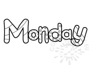Monday | Coloring Page