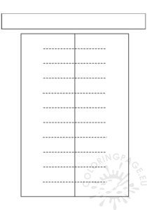 Paper Lantern template | Coloring Page