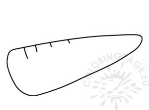 Snowman nose | Coloring Page