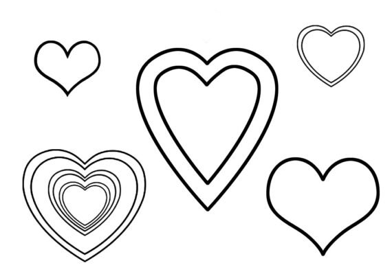 Valentine Coloring Pages Hearts | Coloring Page