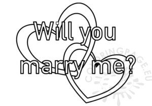 Will you marry me | Coloring Page