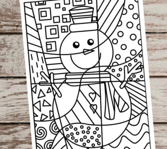 Winter - Coloring Page