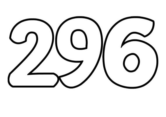 296 number | Coloring Page