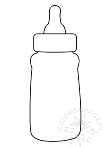 Baby Bottle template | Coloring Page