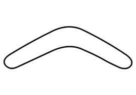Boomerang template | Coloring Page