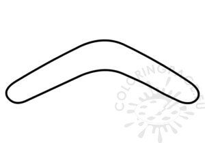 Boomerang template | Coloring Page