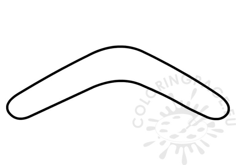 Boomerang template | Coloring Page