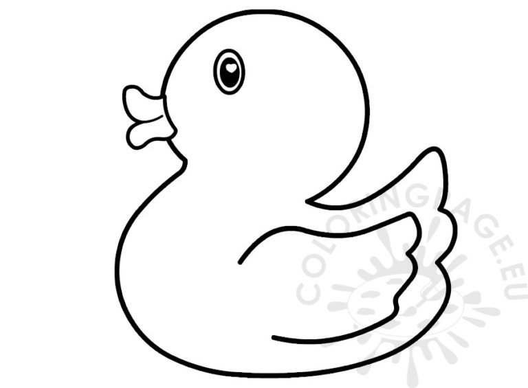 Easy Duck | Coloring Page
