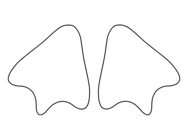 Duck feet template | Coloring Page