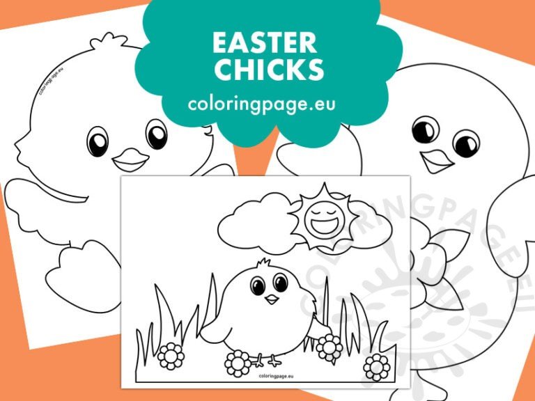 Easter Chicks Coloring Page | Coloring Page