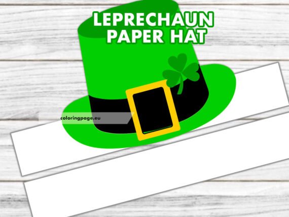 Leprechaun Hat Headband | Coloring Page