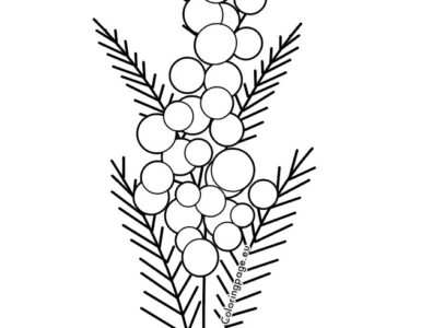Flowers printable template | Coloring Page