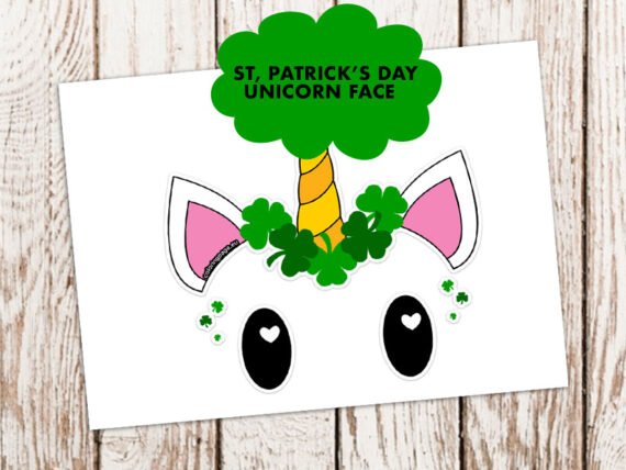 St Patrick's Day Unicorn | Coloring Page