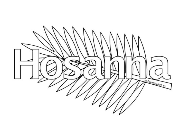Hosanna coloring page | Coloring Page