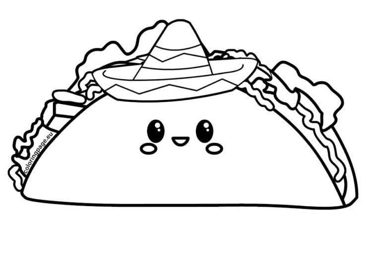 Mexican Food | Coloring Page