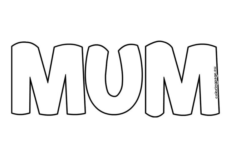 Mum | Coloring Page