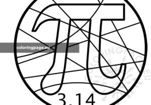 Pi day art | Coloring Page