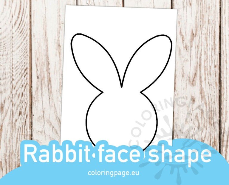Rabbit face shape | Coloring Page